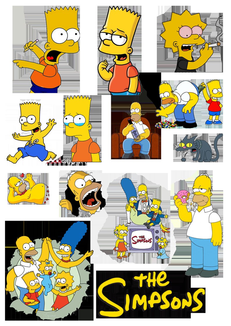 Simpsons Svg, PNG Files for Cricut | the Simpsons Logo and Characters ...