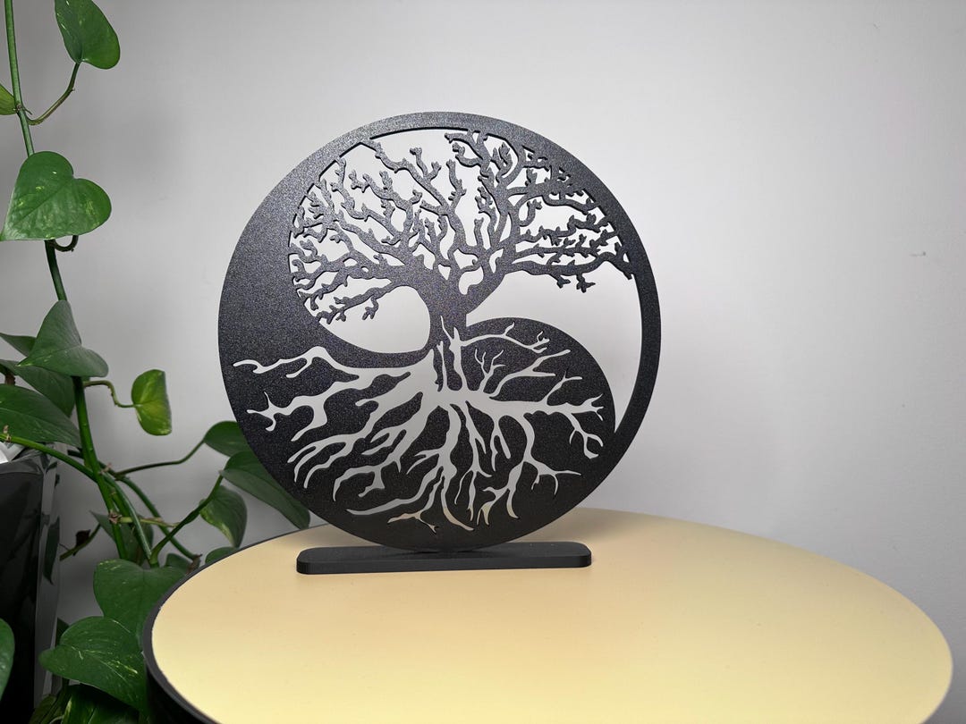 Tree of Life Table Decoration Painted by Myself and Transferred Into 3D ...