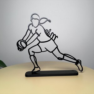 Female Volleyball Player Personalized as a Line Art Statue - the ...