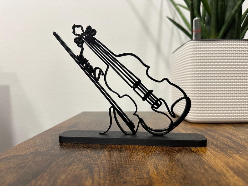 Violin Gift as a Statue in Line Art the Perfect Personal Gift for ...