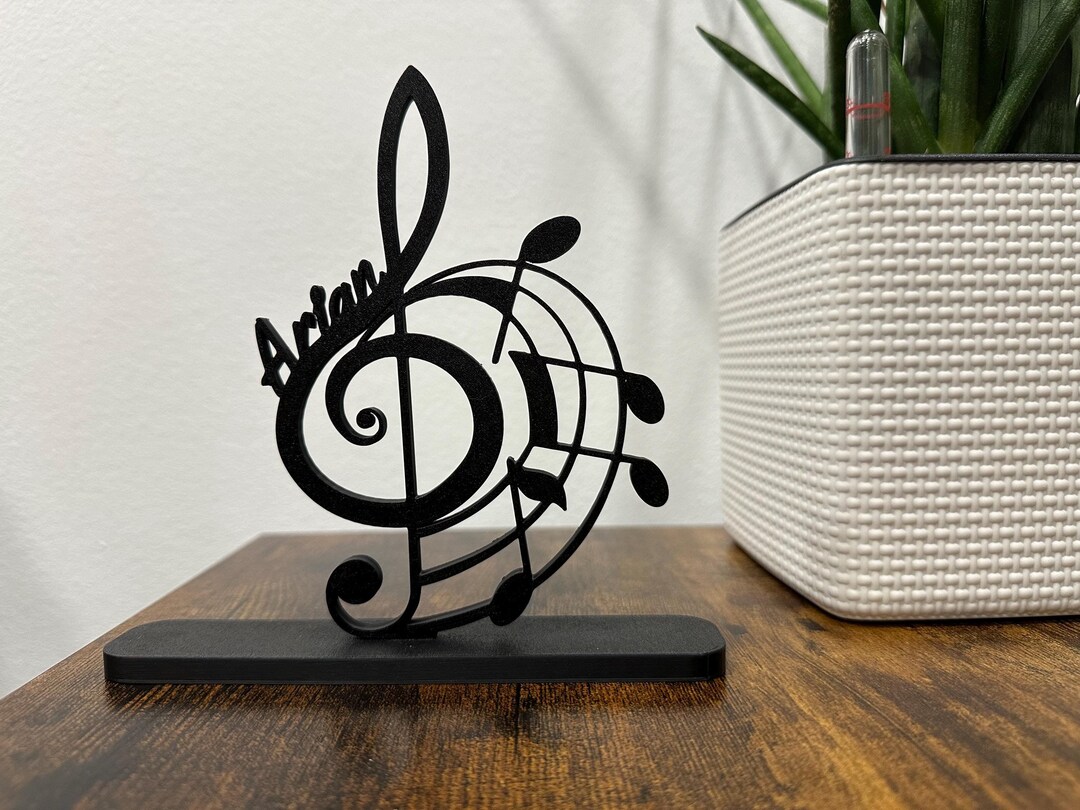 Personalized Treble Clef With Sheet Music the Perfect Gift for ...