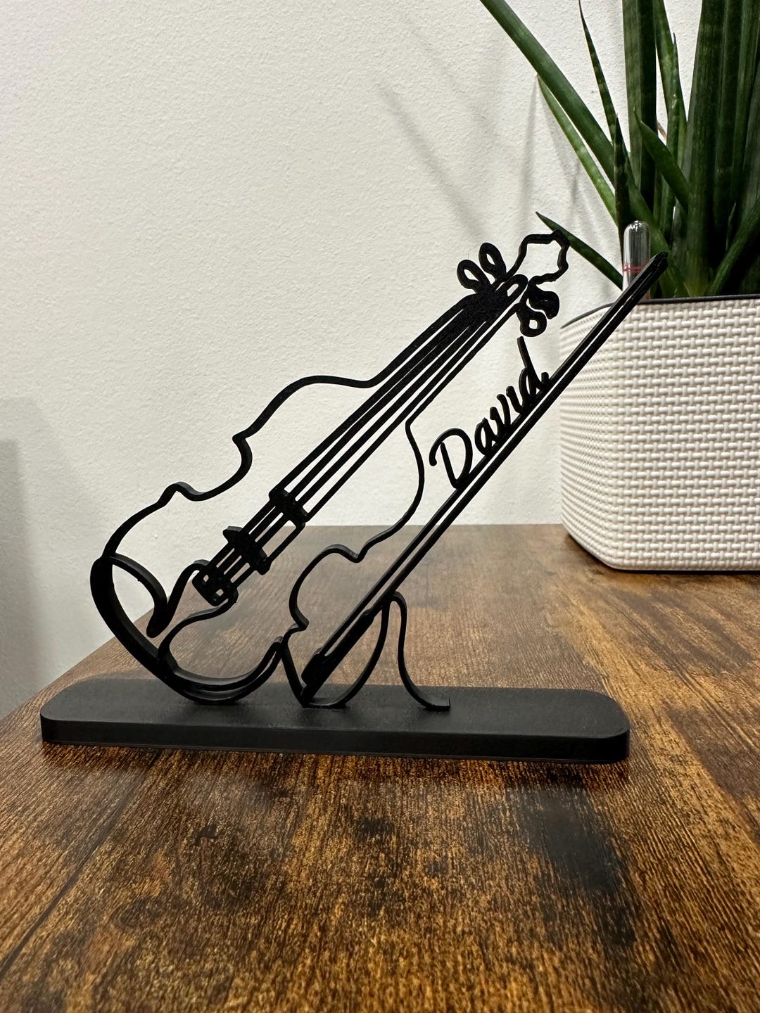 Violin Gift as a Statue in Line Art the Perfect Personal Gift for ...