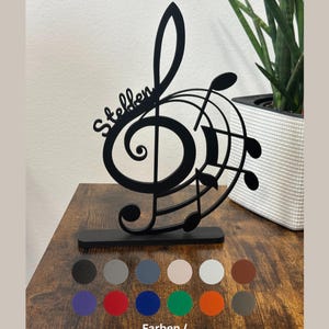 Personalized Treble Clef With Sheet Music - the Perfect Gift for ...