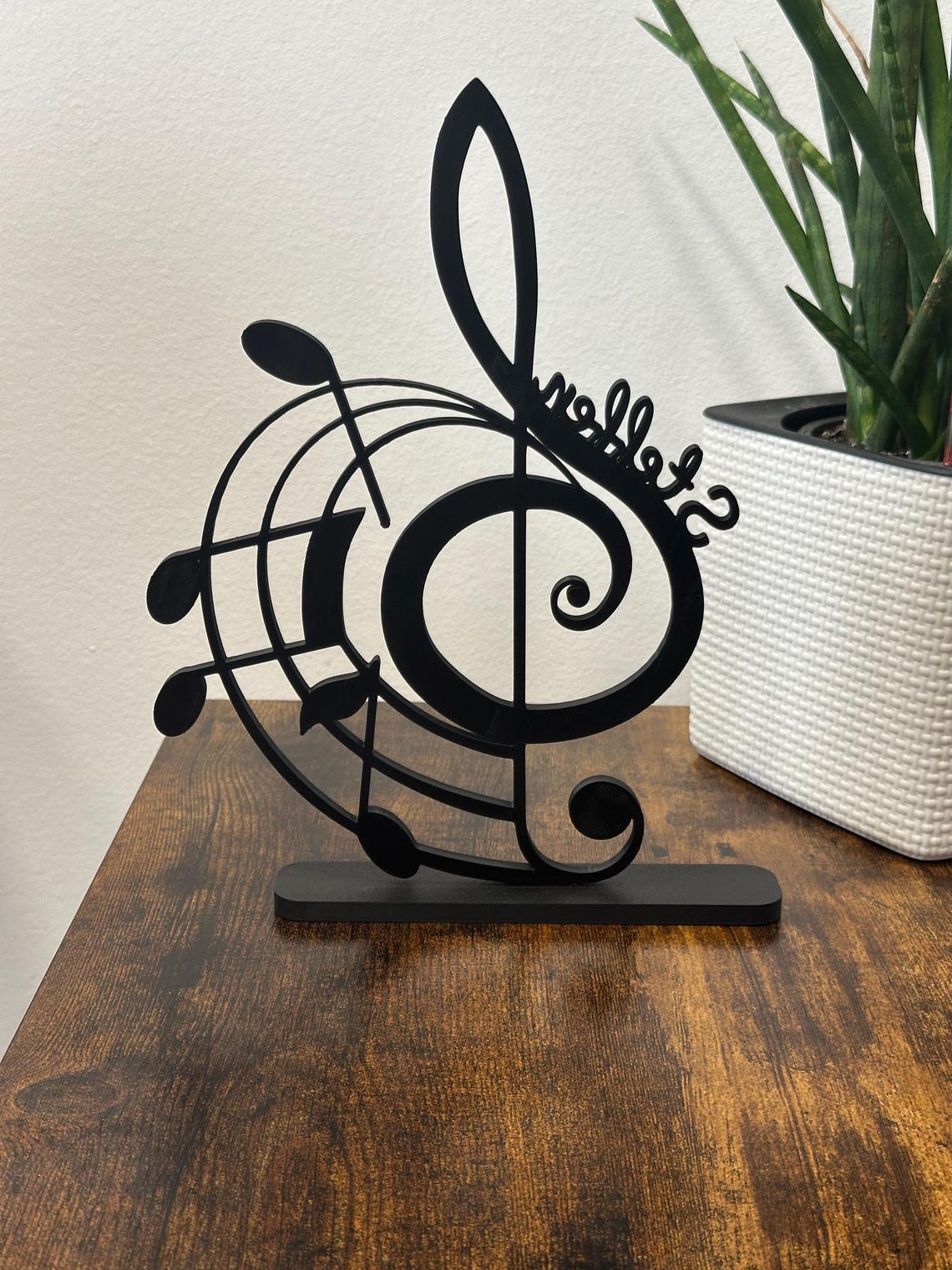 Personalized Treble Clef With Sheet Music - the Perfect Gift for ...