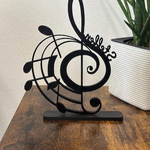 Personalized Treble Clef With Sheet Music - the Perfect Gift for ...
