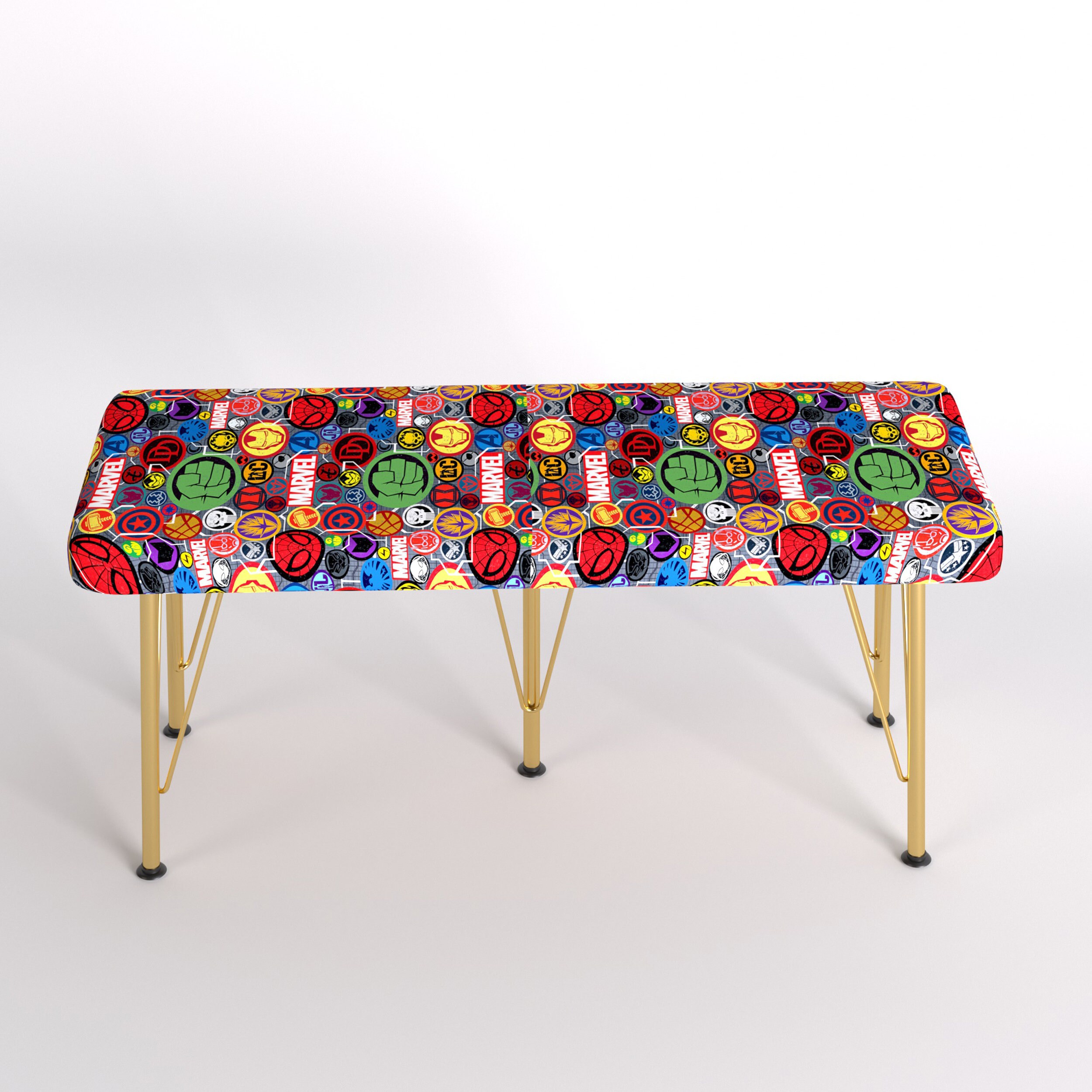 Spiderman, Hulk, Captain America, Thor, 3D Printed Bench, Metal or ...
