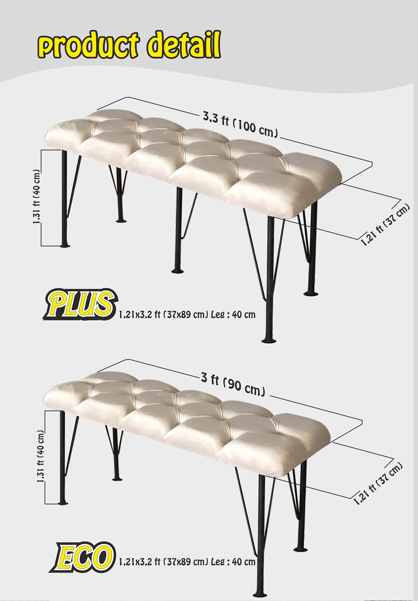 White Golden Bench, White Golden, Modern Pattern Bench, 3D Printed ...