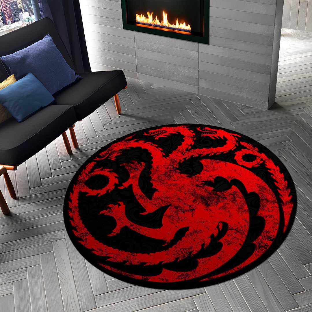 Dragon Rug,round Rug,movie Rug,gothic Rug,bestseller Rug,popular Rug ...
