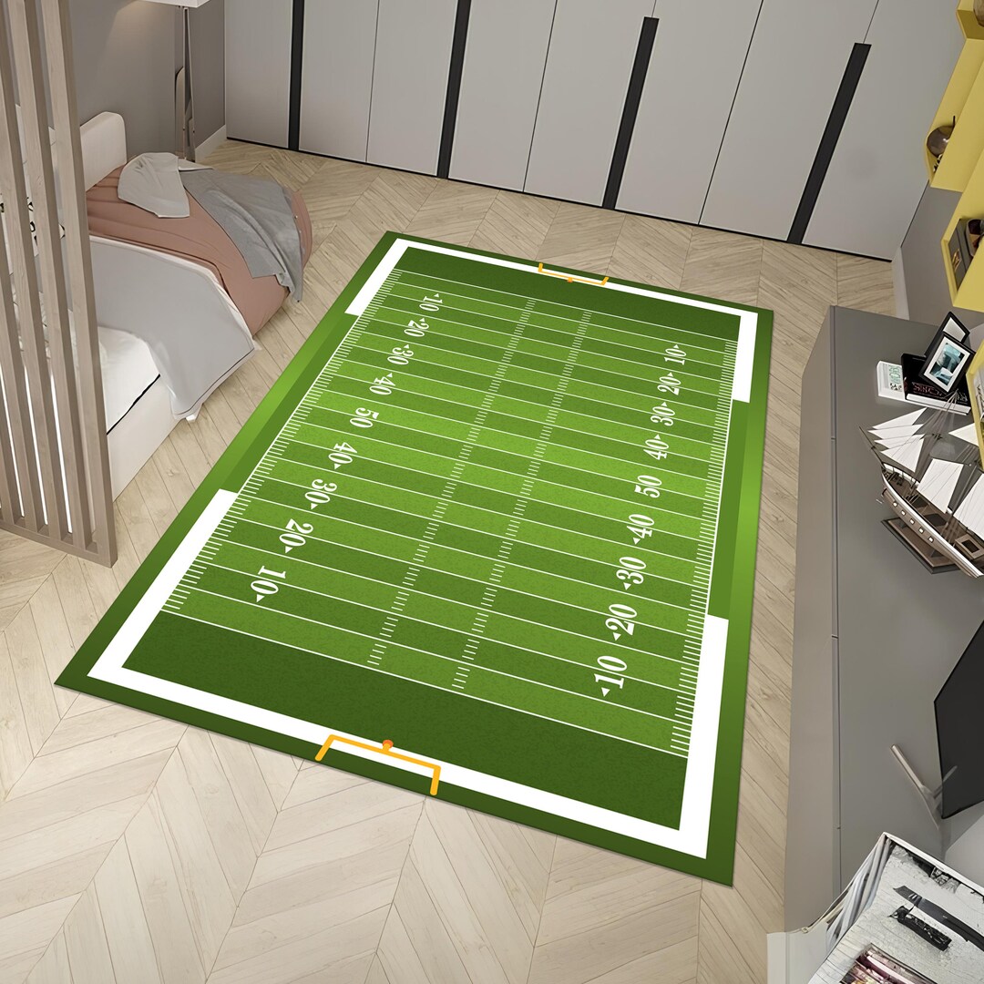 American Football Court Rug,sport Rug,kids Room Rug,custom Rug ...