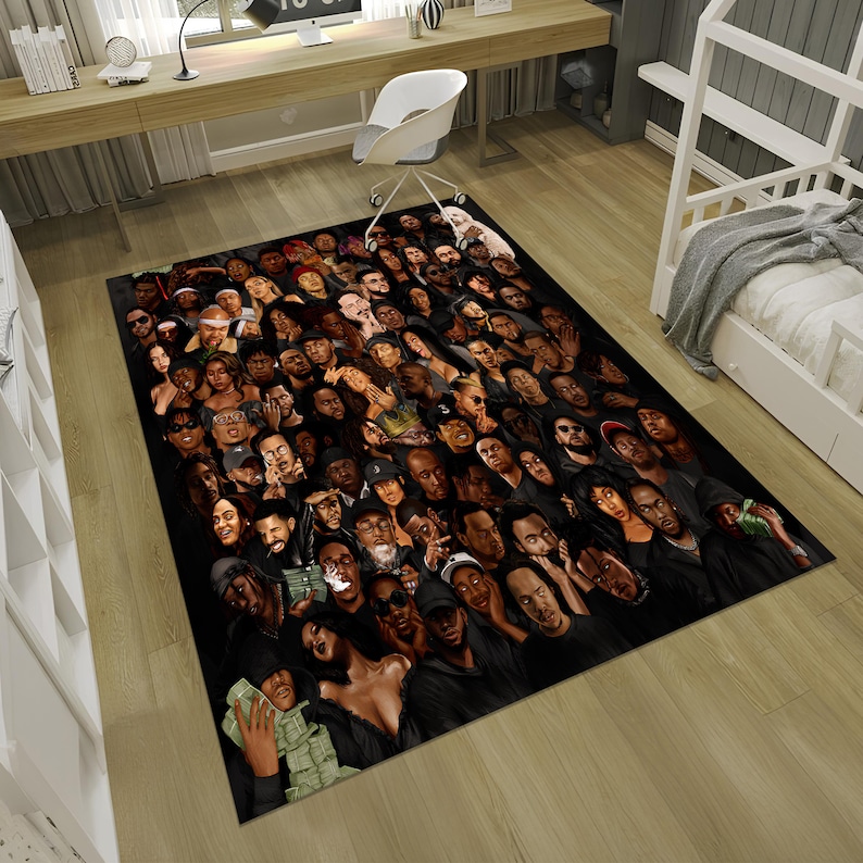 Hiphop Rug,legends Rug,rappers Rug,music Rug,music Decor,music Room Rug ...