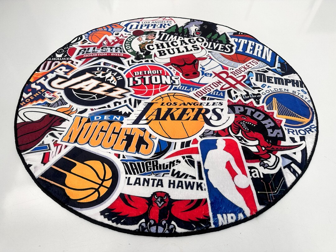 Basketball Rug, Nba Team Rug, Boys Room Rug, Sport Rug, Round Rug ...