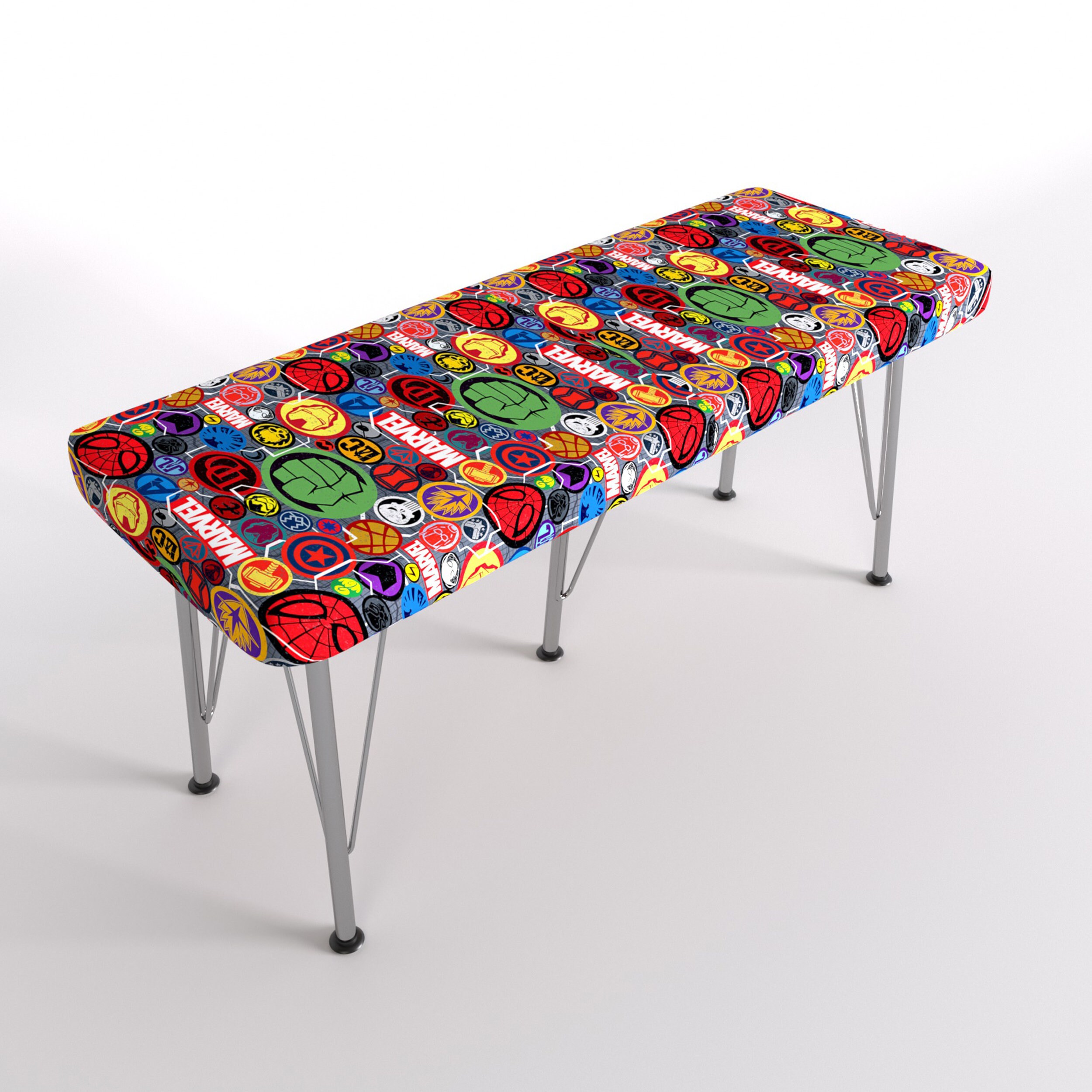 Spiderman, Hulk, Captain America, Thor, 3D Printed Bench, Metal or ...