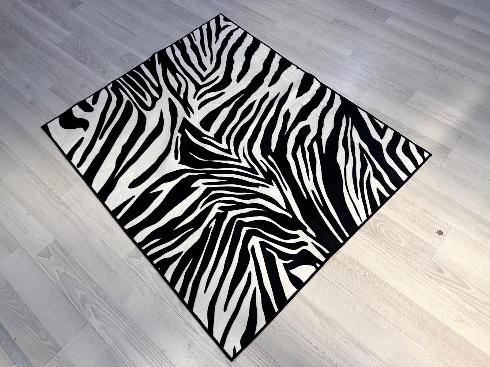 Zebra Pattern Rug,animal Pattern Rug,modern Rug,aesthetic Rug,black and ...