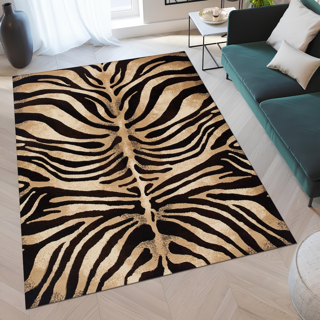 Zebra Pattern Rug,animal Pattern Rug,modern Rug,aesthetic Rug,pattern ...