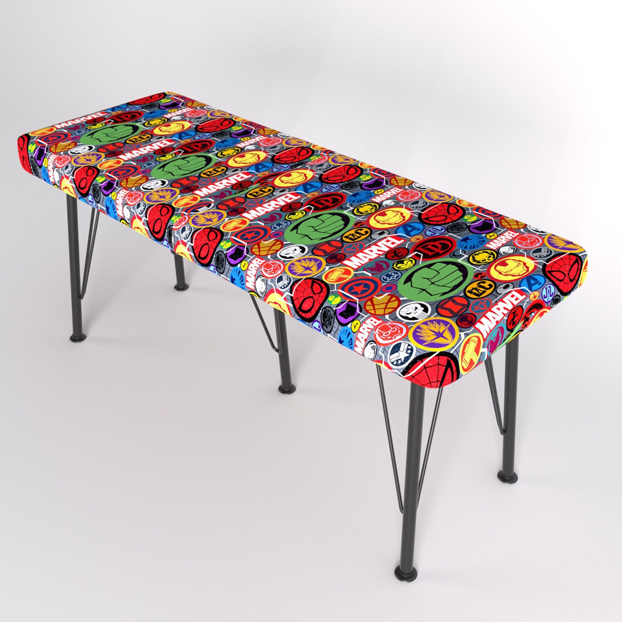 Spiderman, Hulk, Captain America, Thor, 3D Printed Bench, Metal or ...