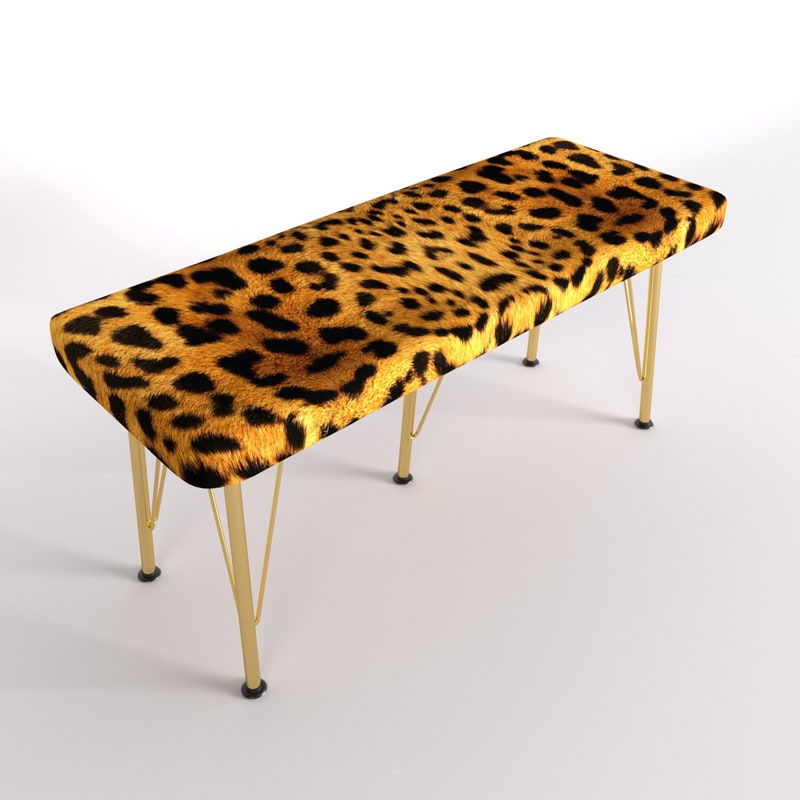 Leopard Bench - Etsy