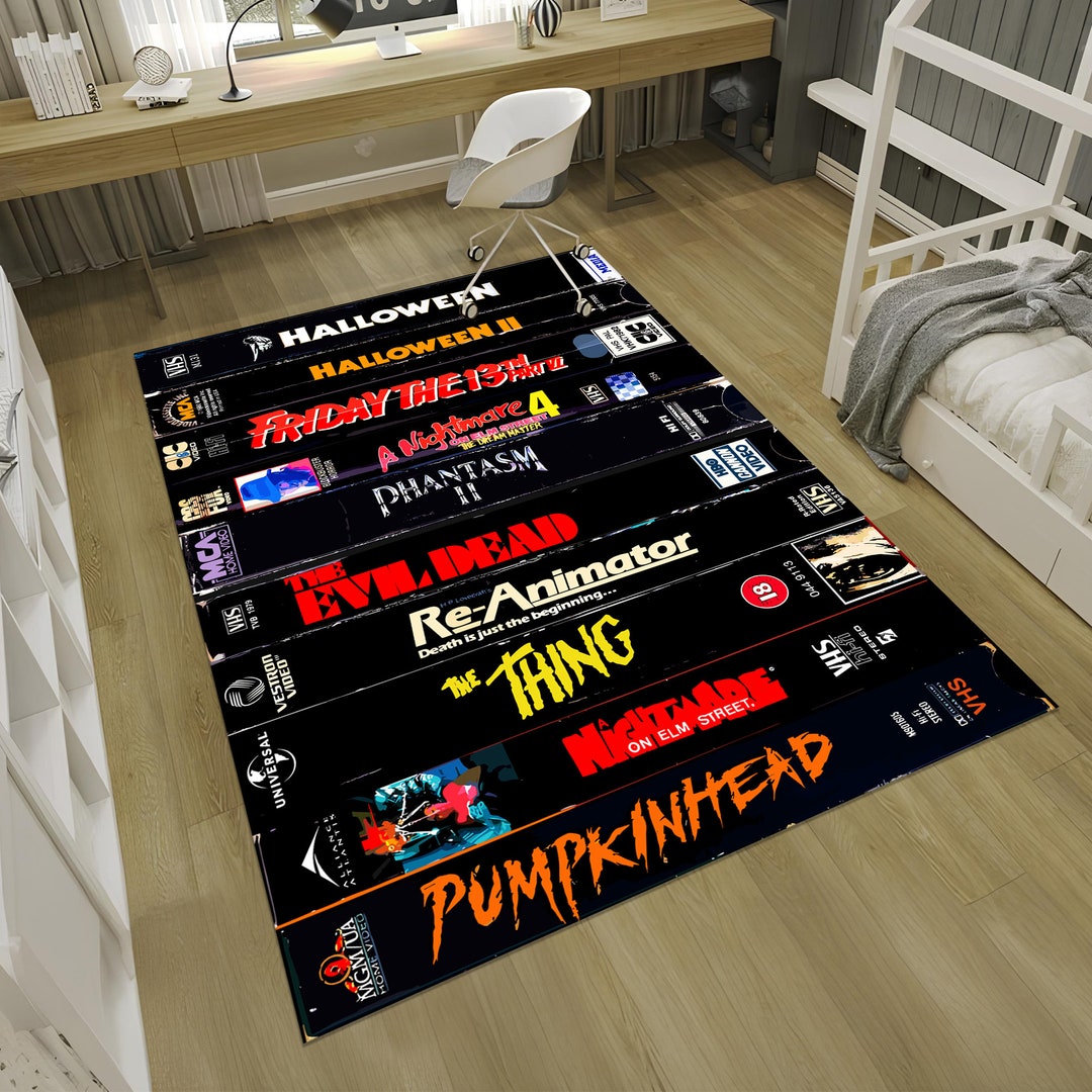 Horror Movie Rug, Movie Rug, Horror Rug, Fear Rug, Minimalist Rug ...