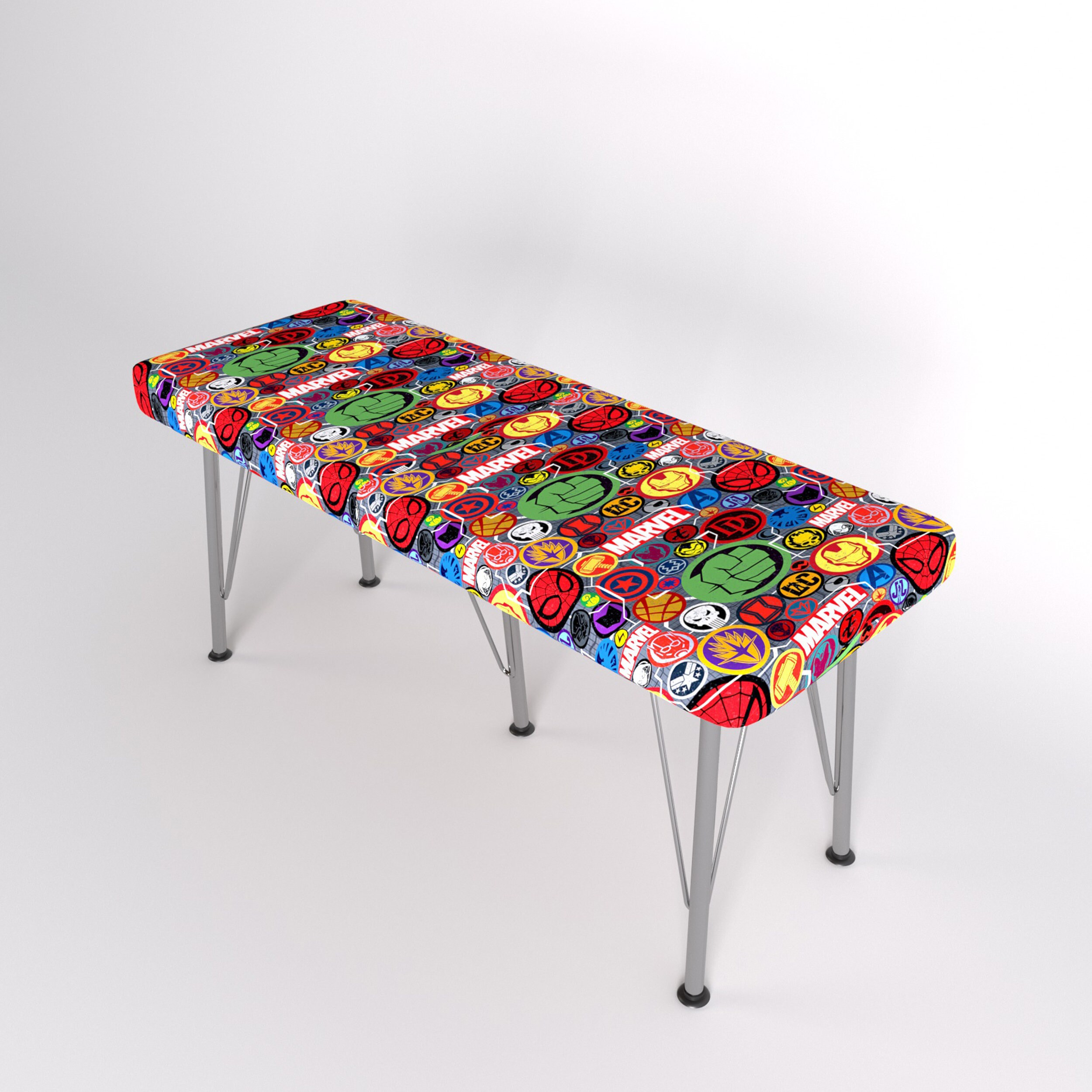 Spiderman, Hulk, Captain America, Thor, 3D Printed Bench, Metal or ...