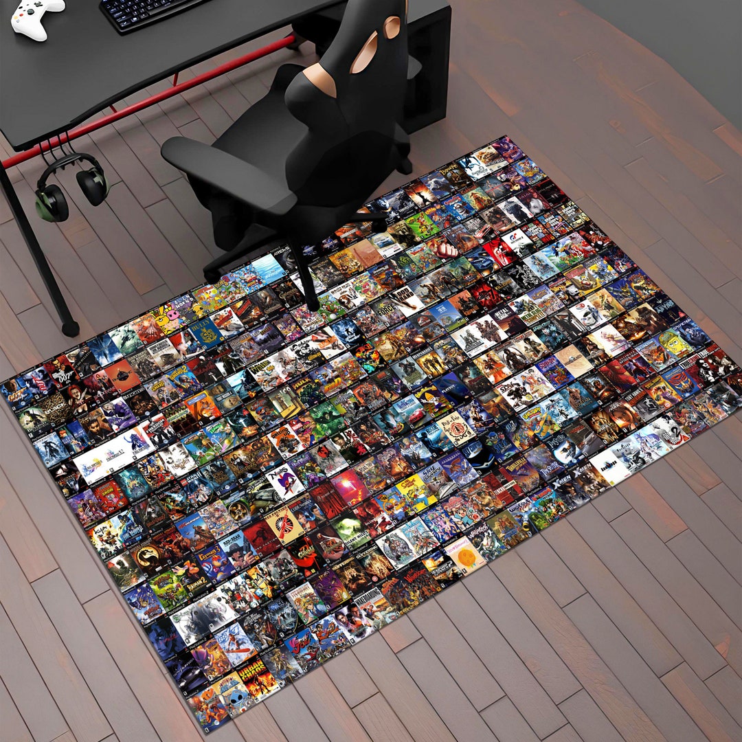 Retro Games Rug,video Game Rug,gaming Rug,gamer Rug,colorful Rug,game ...