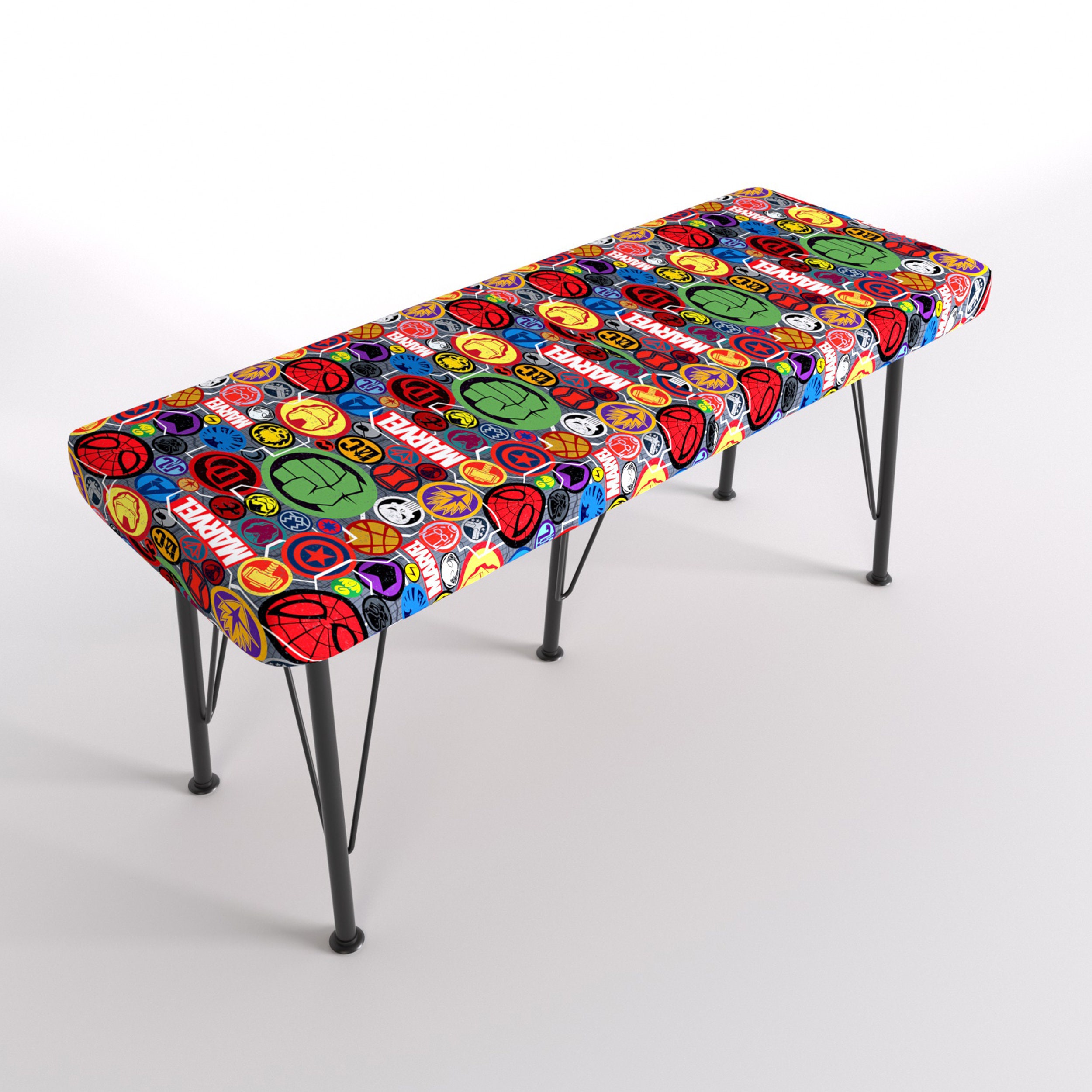 Spiderman, Hulk, Captain America, Thor, 3D Printed Bench, Metal or ...