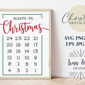 Christmas Countdown SVG Bundle Christmas Svg Christmas - Etsy