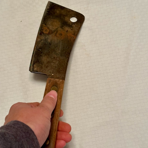 Antique Meat Cleaver - Etsy