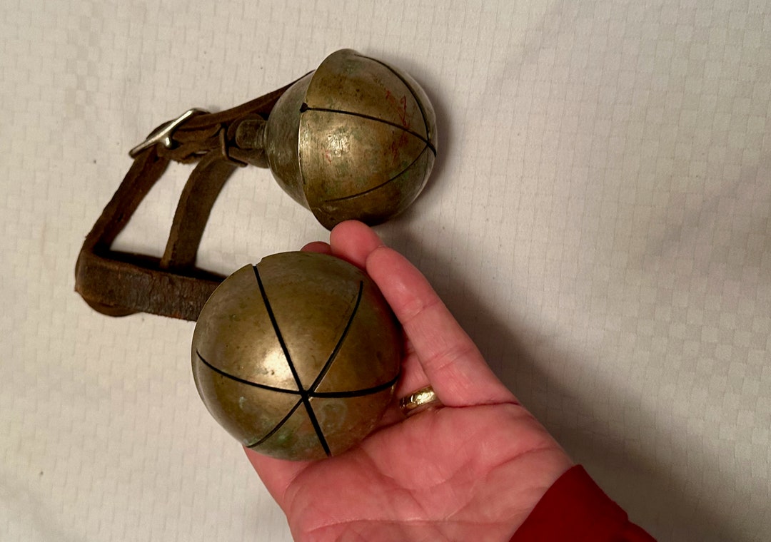 Large Antique Brass Swedish Sleigh Bells - Etsy