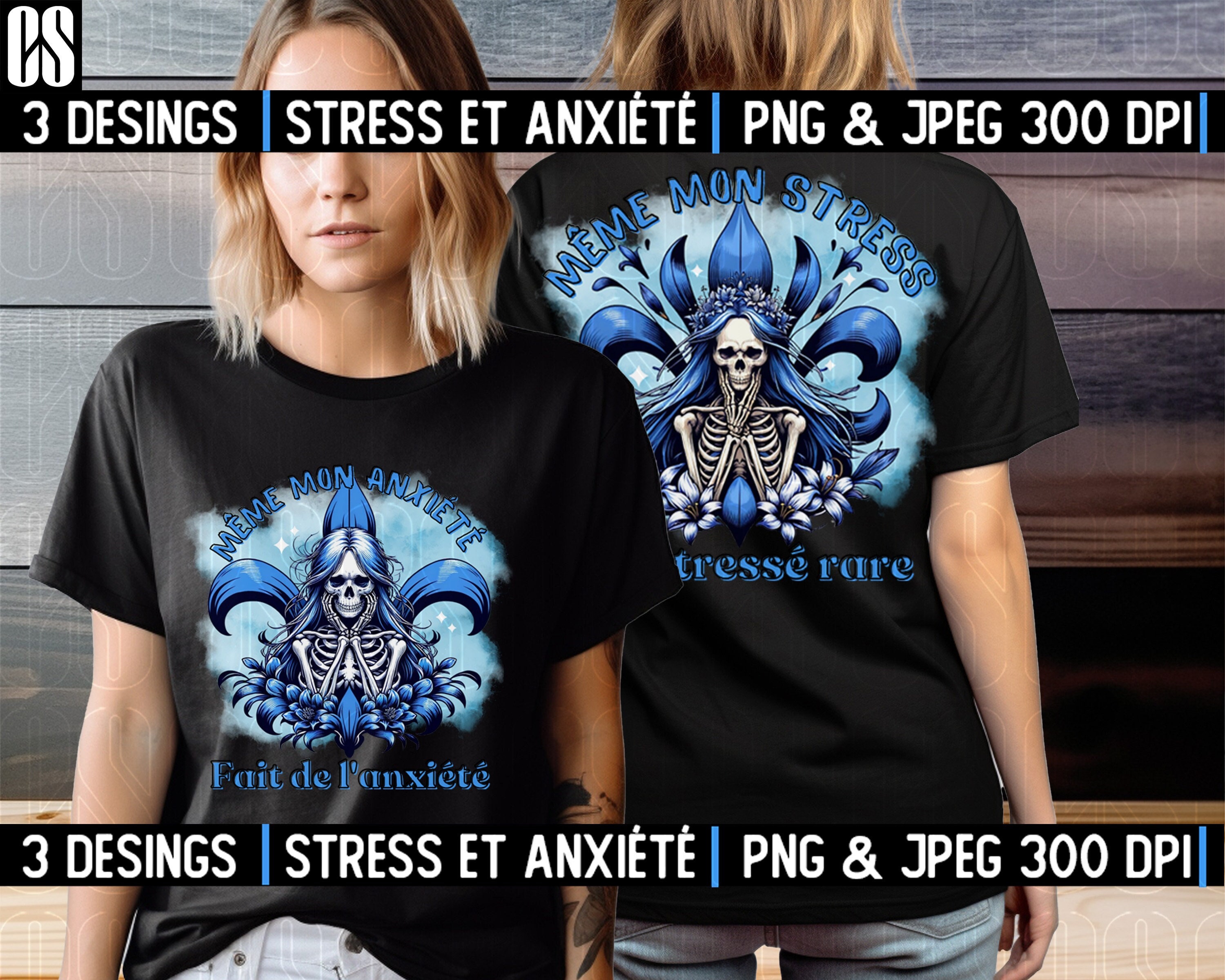 Quebec-inspired Skeleton Anxiety Digital Files Sublimation - Etsy