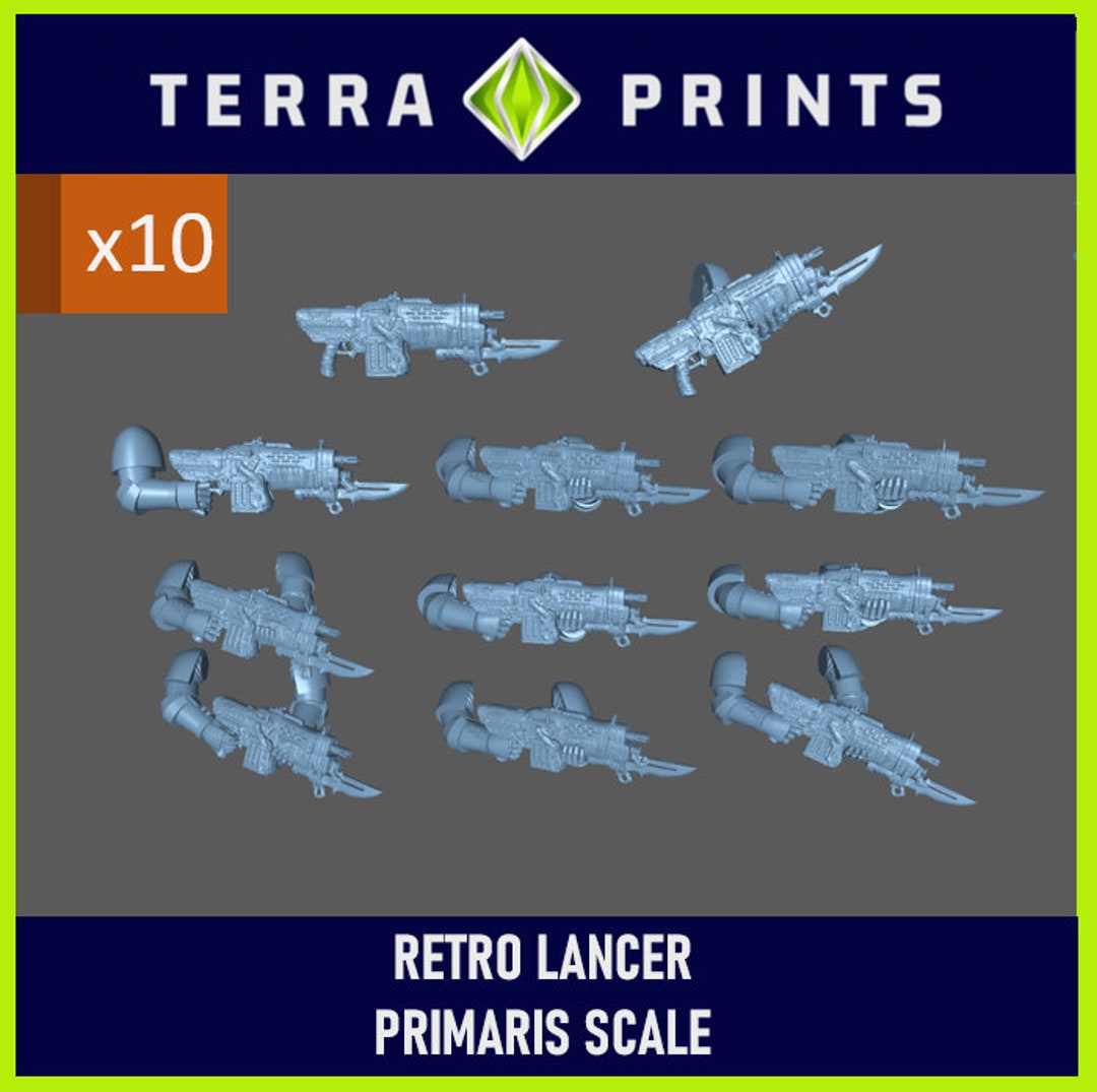 RETRO LANCER Rifle 10x Bits UPDATED Gears Compatible With Sm Marines - Etsy