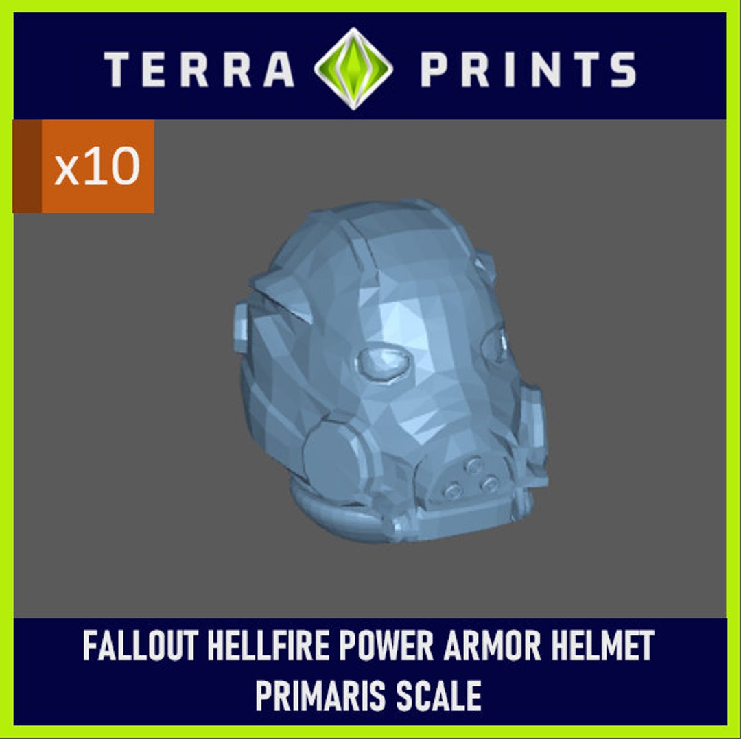 HELLFIRE Power Armor Helmet FALLOUT 10x Total Bits - Etsy
