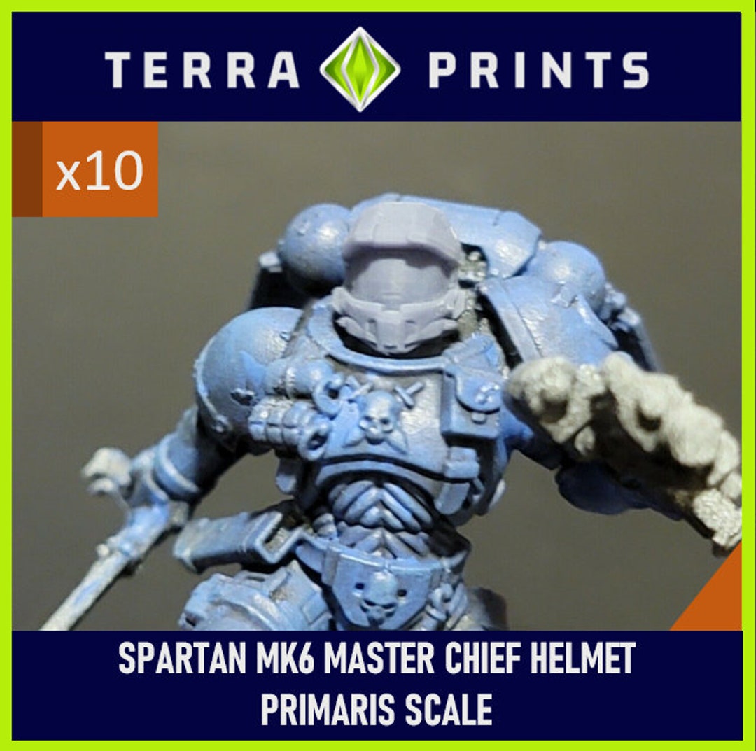MK6 SPARTAN HELMET Master Chief Halo 10x Total Bits Compatible With Sm ...