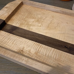 Maple and Black Walnut Serving Decorative Tray - Etsy