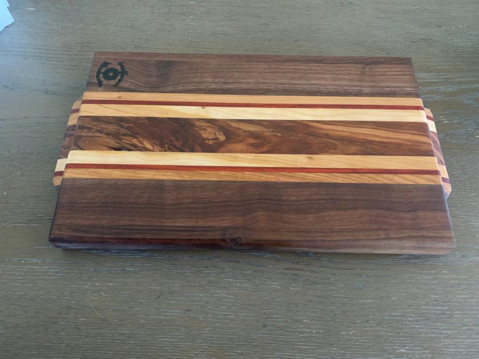 Decorative Serving Tray Cherry Hickory Black Walnut Custom Built in ...