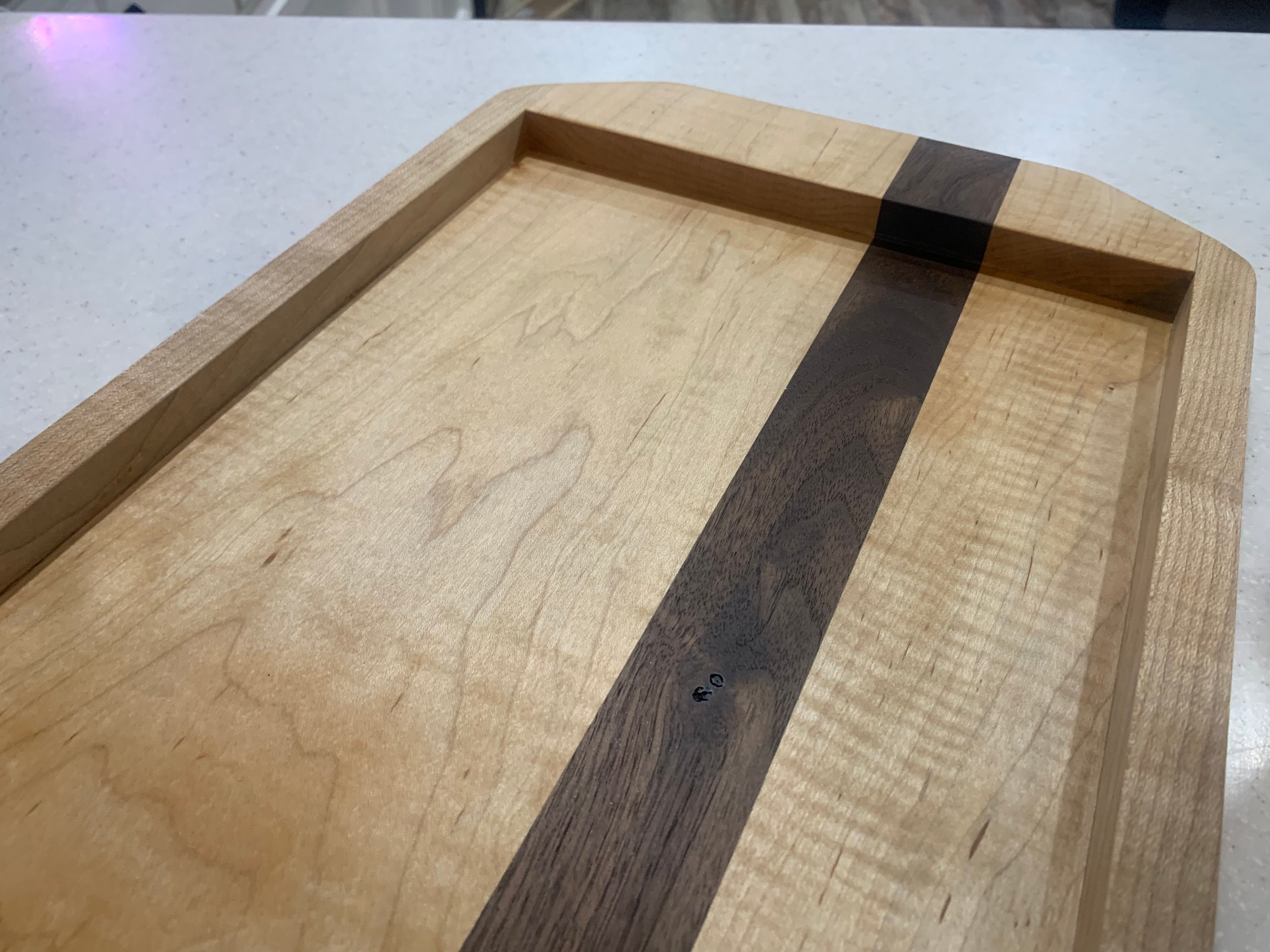 Maple and Black Walnut Serving Decorative Tray - Etsy