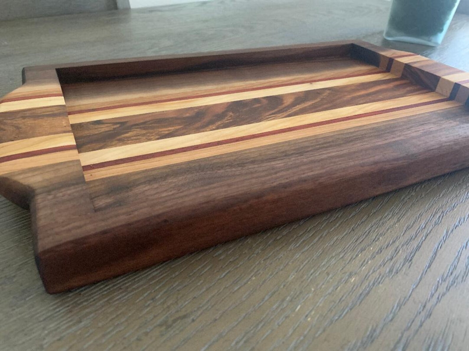 Decorative Serving Tray Cherry Hickory Black Walnut Custom Built in ...