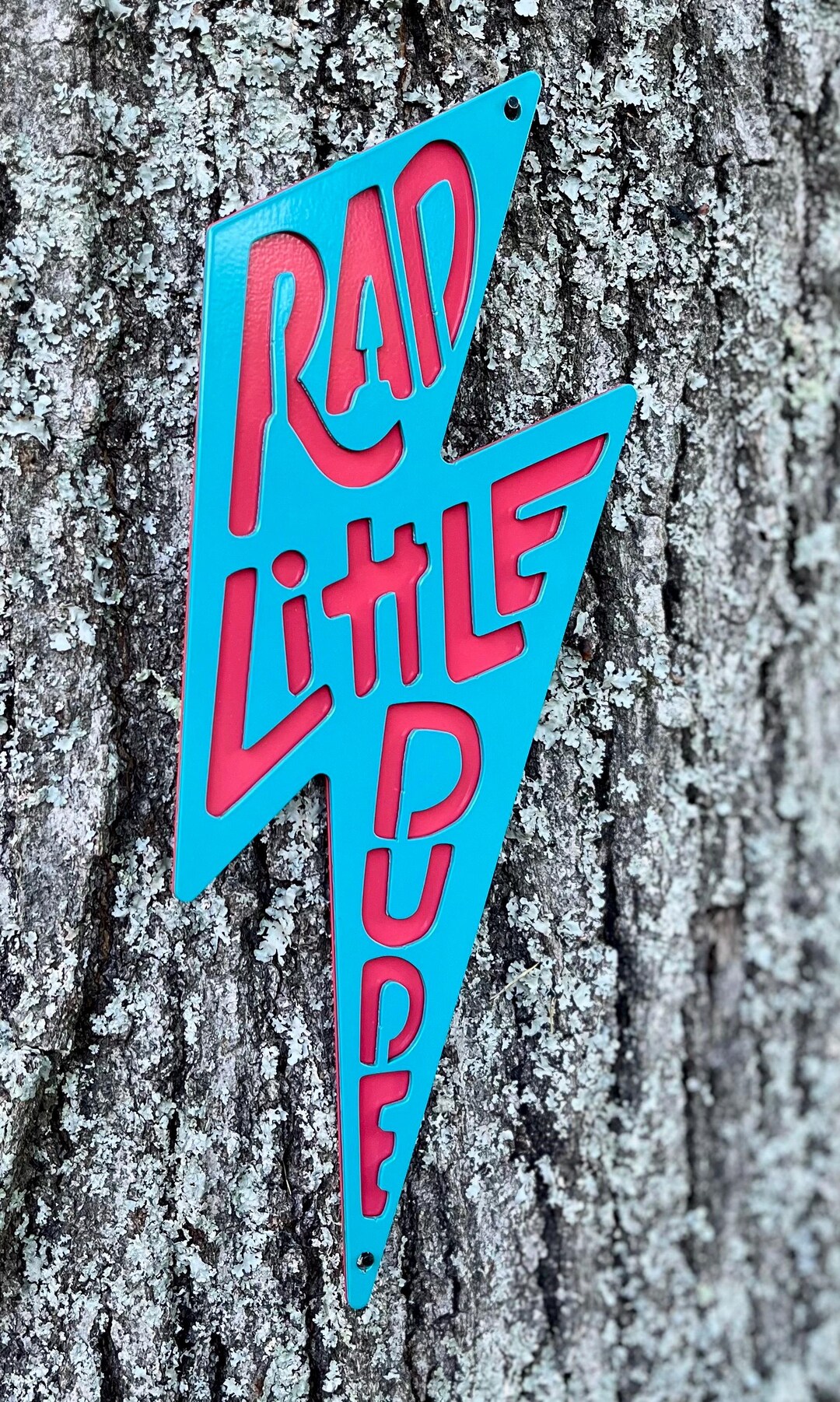 Rad Little Dude Sign, Two Layer Metal Sign, Rad Little Dude Modern Boho ...