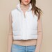 Hayden Puffer Vest - WHITE | Winter Vest | White Puffer Layering ...
