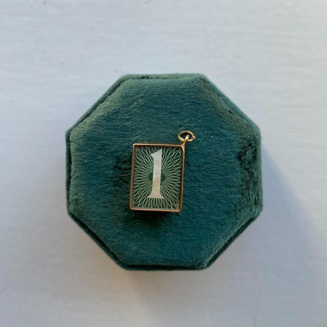 Vintage 9k Solid Gold One Shilling Box Charm Pendant - Etsy