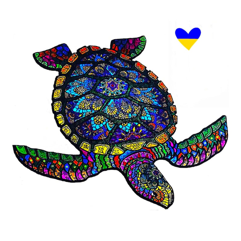 Turtle Puzzle - Etsy