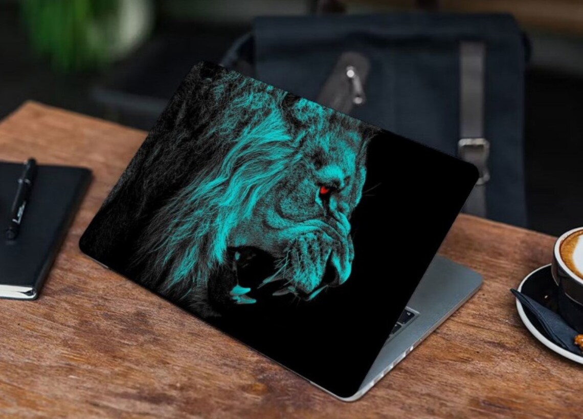 Lion Lenovo Laptop Decals Painting for Mac, Asus, Acer, Dell, HP ...