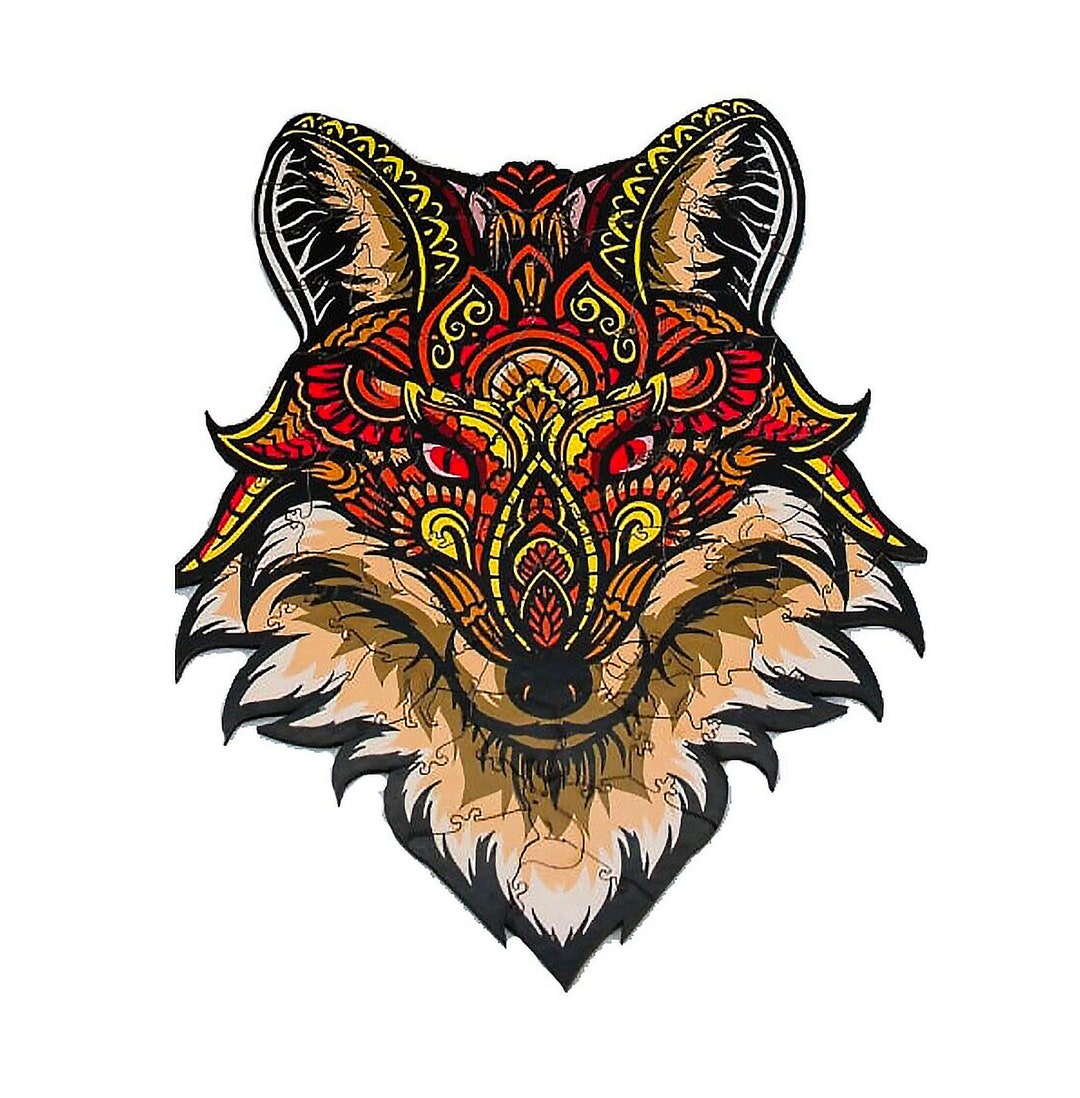 Ideaxua Wooden Fox Puzzle Puzzles With Fox Animal Puzzle - Etsy