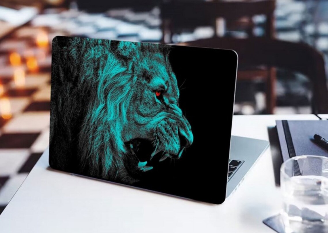 Lion Lenovo Laptop Decals Painting for Mac, Asus, Acer, Dell, HP ...