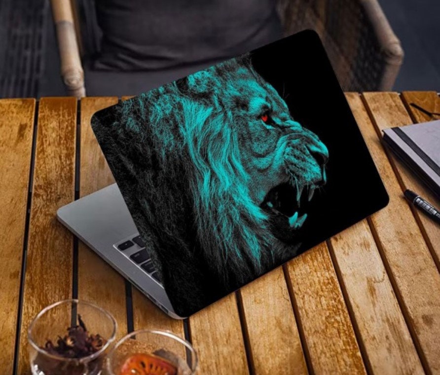 Lion Lenovo Laptop Decals Painting for Mac, Asus, Acer, Dell, HP ...