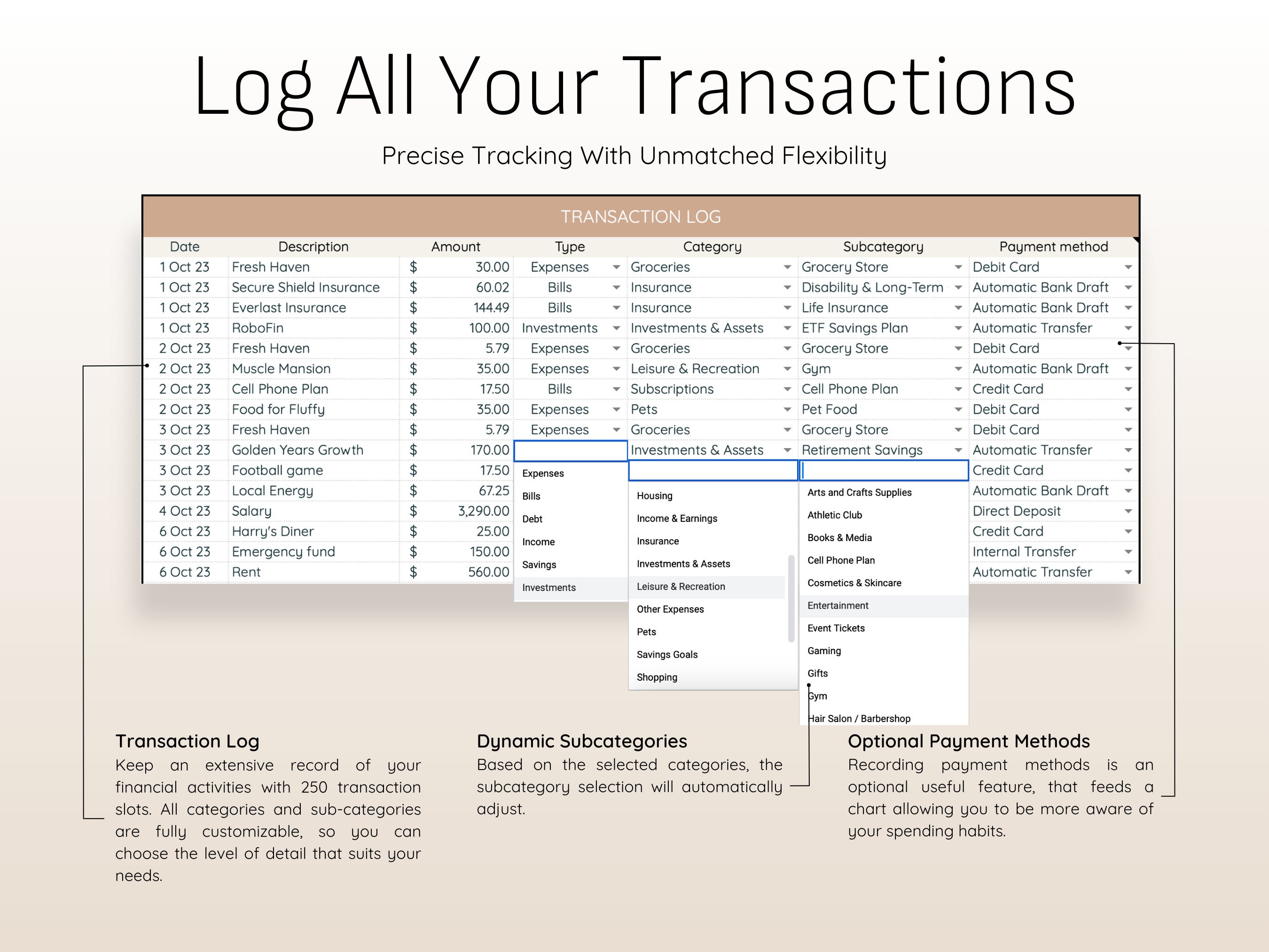 Simple Google Sheets Budget Spreadsheet Template Personal Finance ...