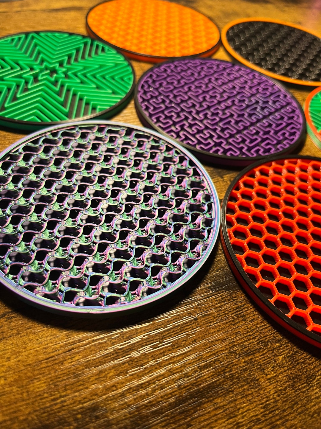 Customizable Geometric Coasters (pack of 4) - Etsy