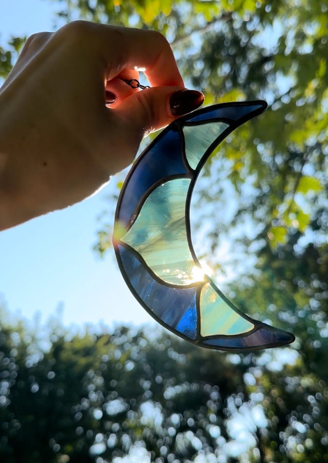 Stained Glass Moons - Etsy
