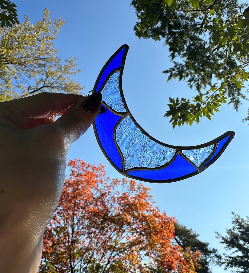 Stained Glass Moons - Etsy
