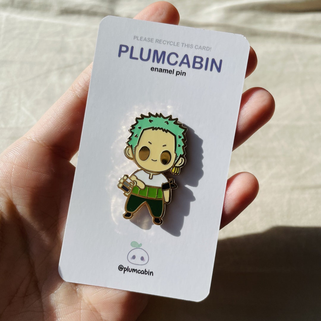 OP Mosshead Swordsman Pirate Anime Enamel Pin - Etsy