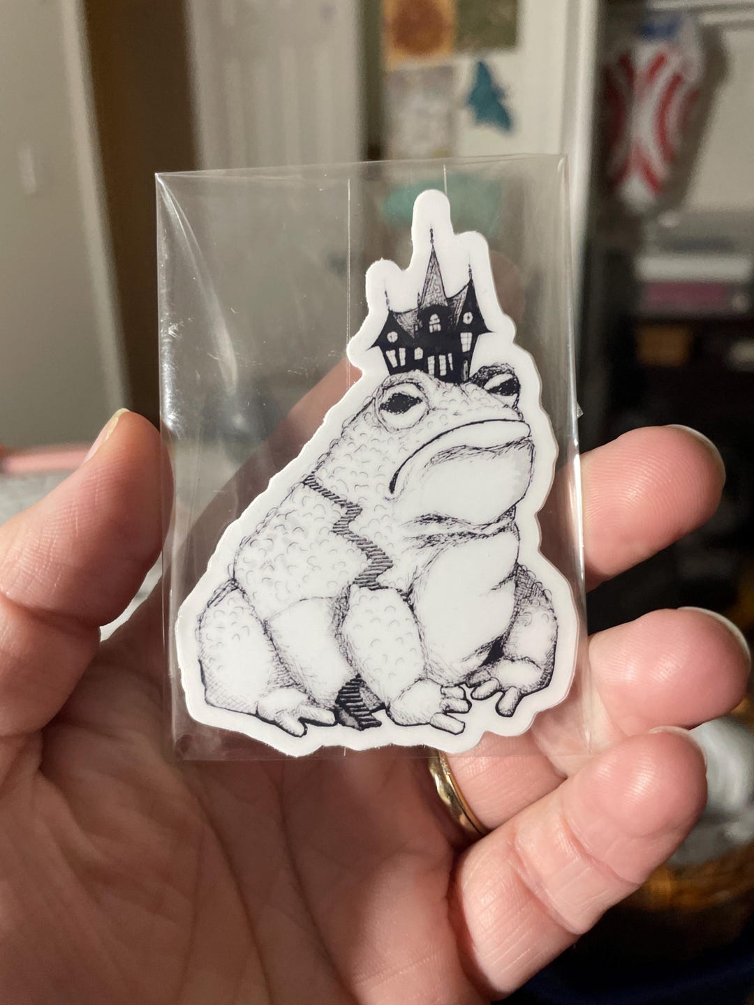 Toad Art, Stickers, Hand Drawn Sticker, Animal Lover Gift, Gifts for ...