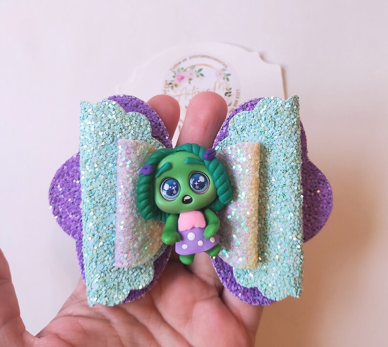 Bow Movie Inside Out 2 Envy Intensely Hair Accessories Feelings Disney ...